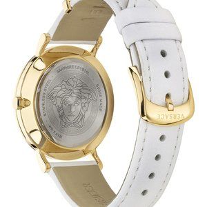 Versace | Accessories | Versace Womens White Strap 36mm Dial Watch ...